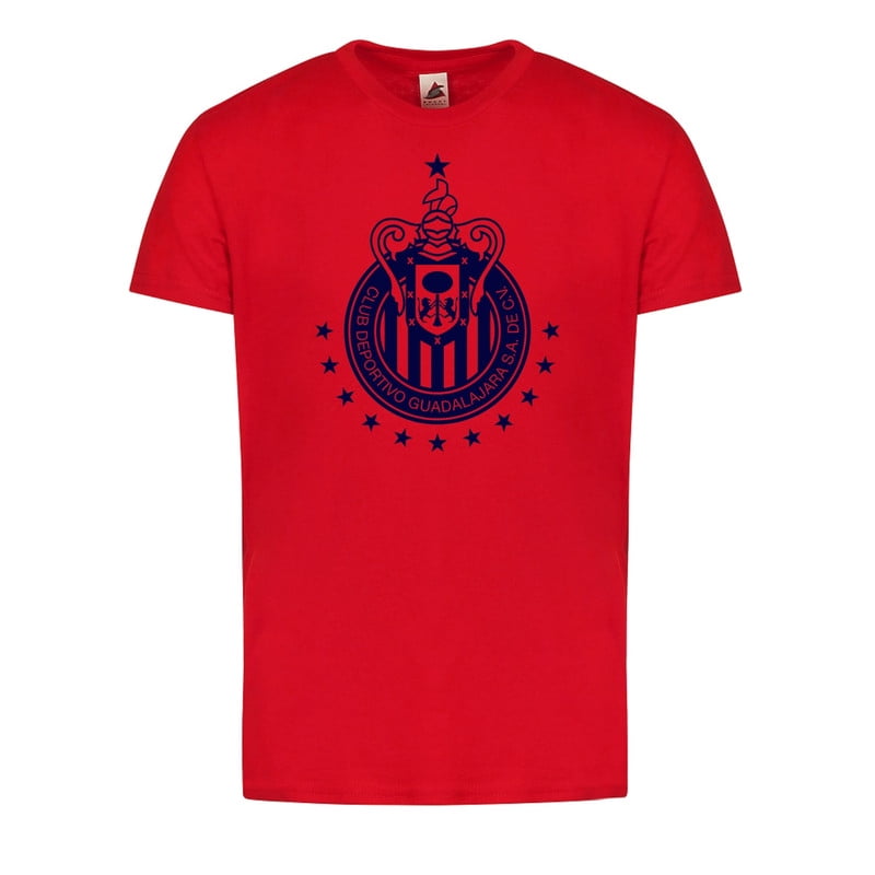 Adult Unisex Chivas de Guadalajara Cotton Tee Shirt | Liga MX - Red ...
