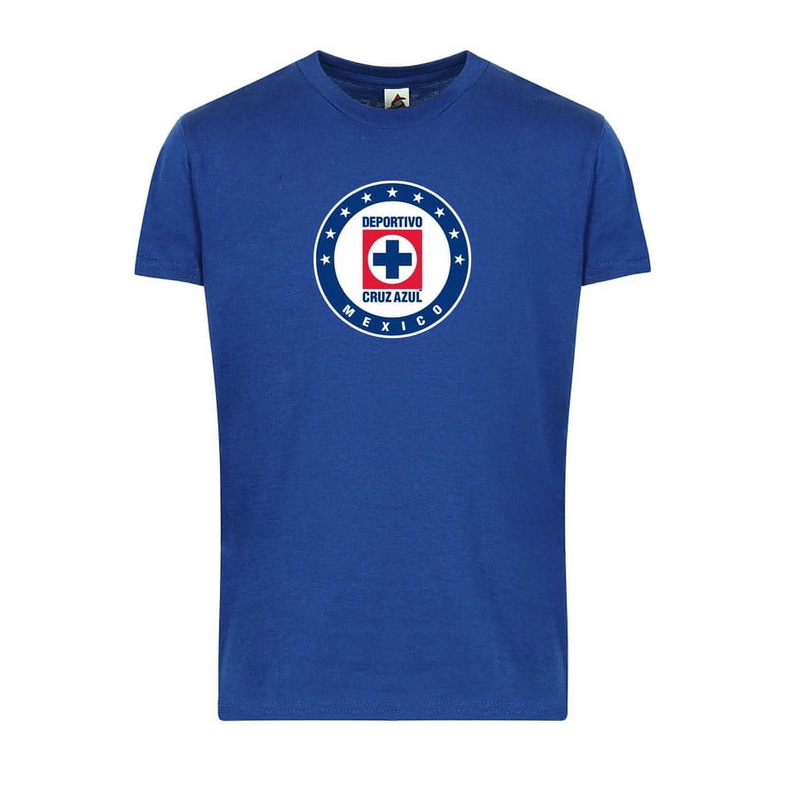 Adult Unisex Cruz Azul Cotton Tee Shirt | Liga MX - Royal Blue - Medium ...