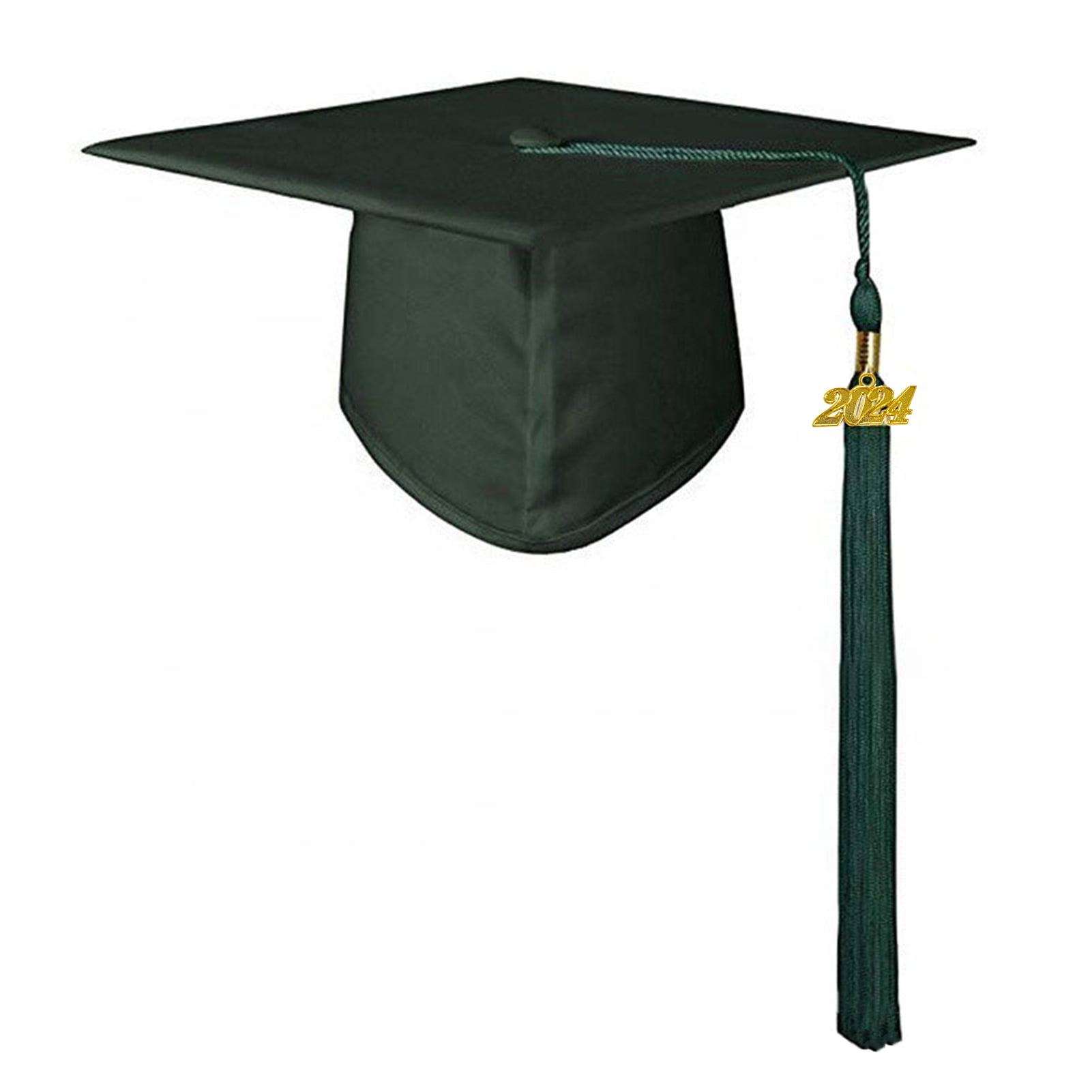 Adult Unisex Graduation Hat with Tassel Solid Color 2024 Graduation ...