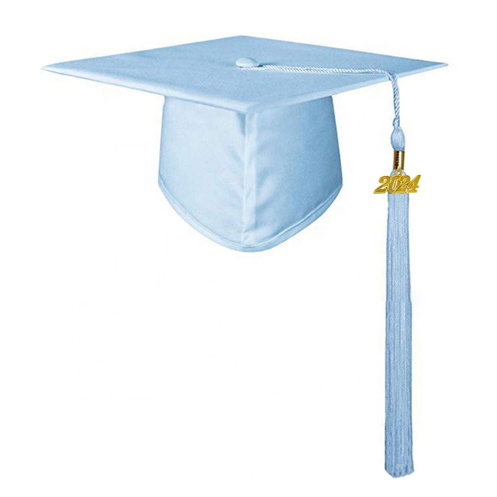 Adult Unisex Graduation Hat with Tassel Solid Color 2024 Graduation ...