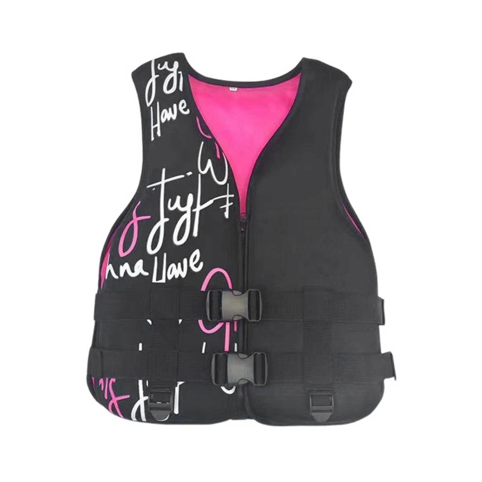 Adult Unisex Life Jacket High Buoyancy Swim Vest for Fishing Kayaking ...