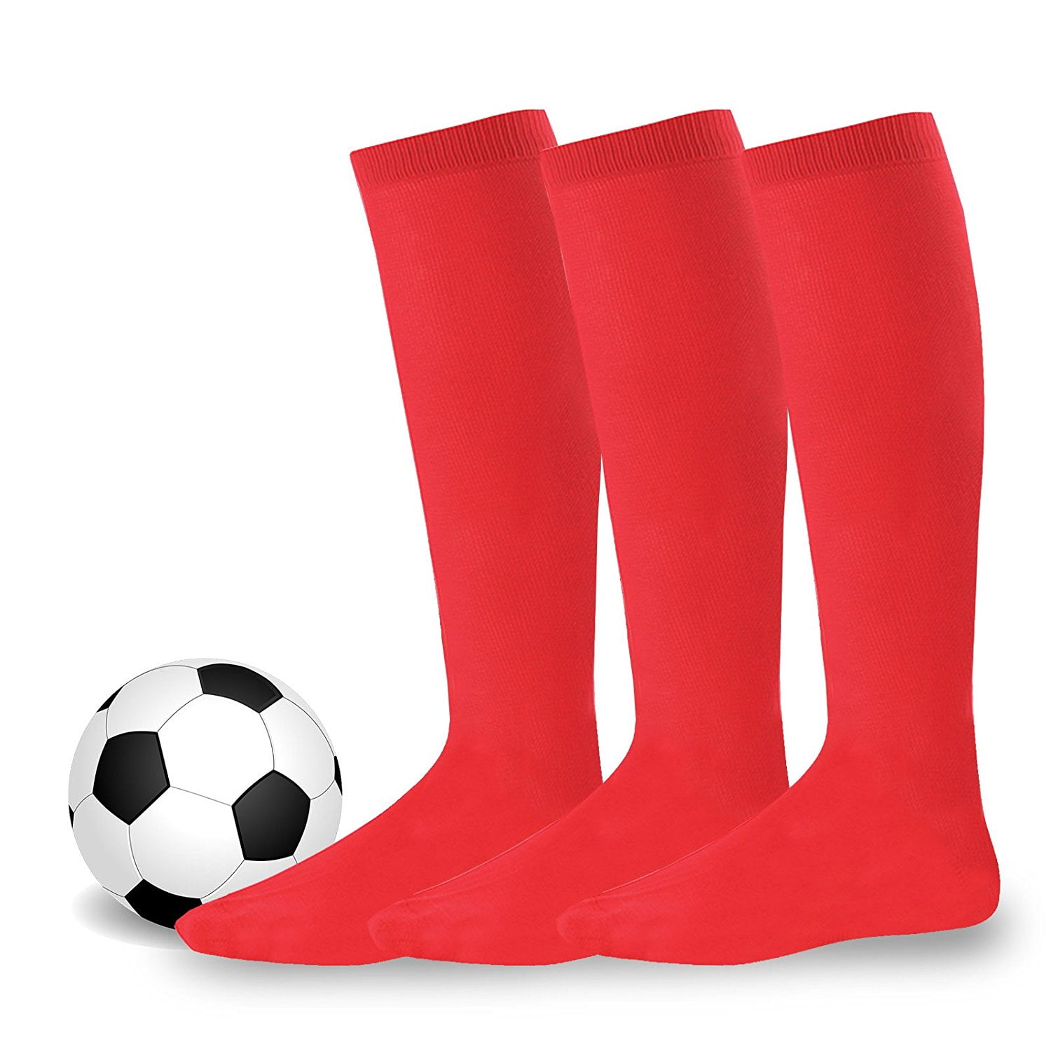 Adult Unisex Soccer Team Sports Cushion Acrylic Socks 3 Pair Women 9-11 ...