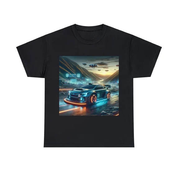 Adult Unisex T Shirt Futuristic Rally Car Racing Car Tee Motorsport ...