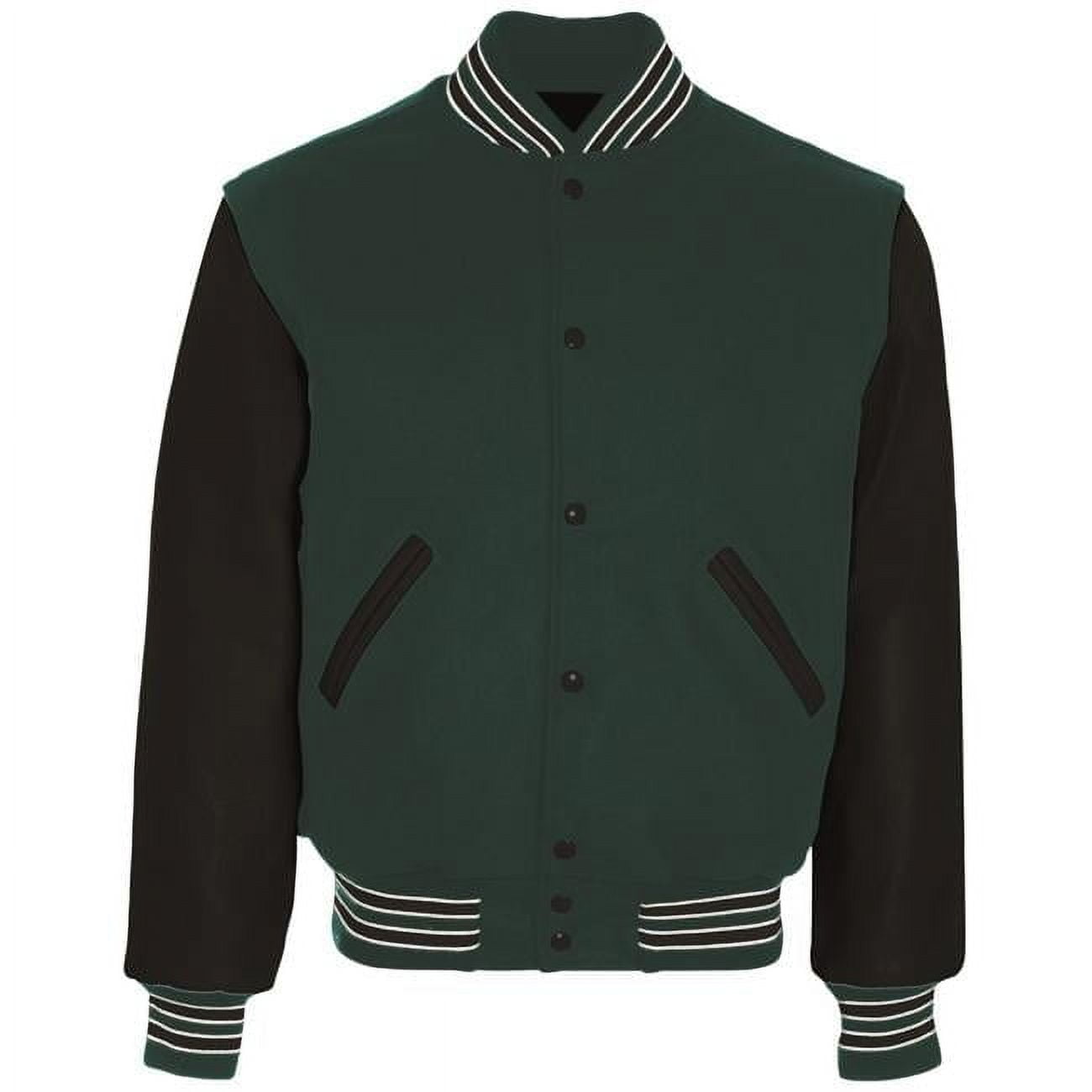 Adult Varsity Jacket - Myrtle, Black & White - Extra Small - Walmart.com