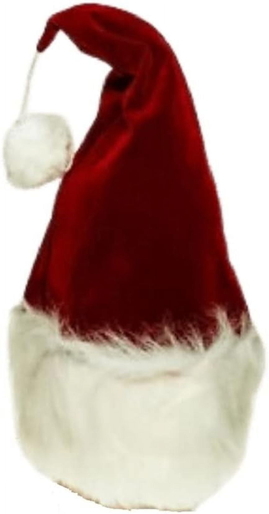 Adult Velvet Santa Hat, XLarge, 1 Hat, Great for Holidays, Parades and ...