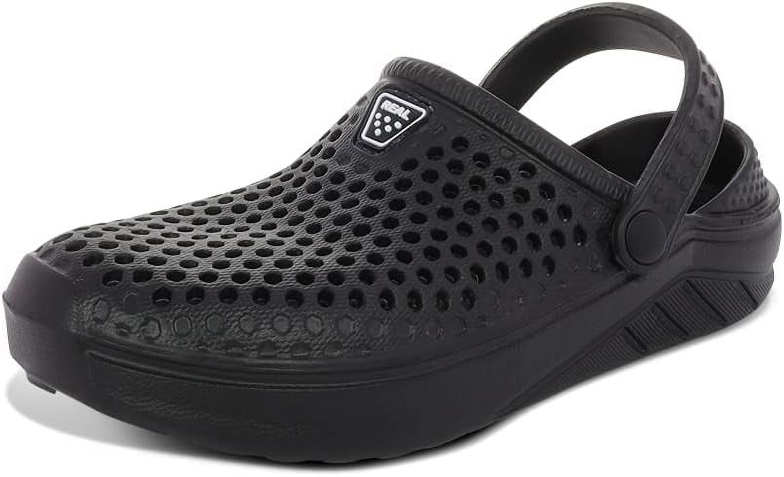 Adult Vented Clogs with Adjustable Heel Strap Slip-On Easy to Clean ...