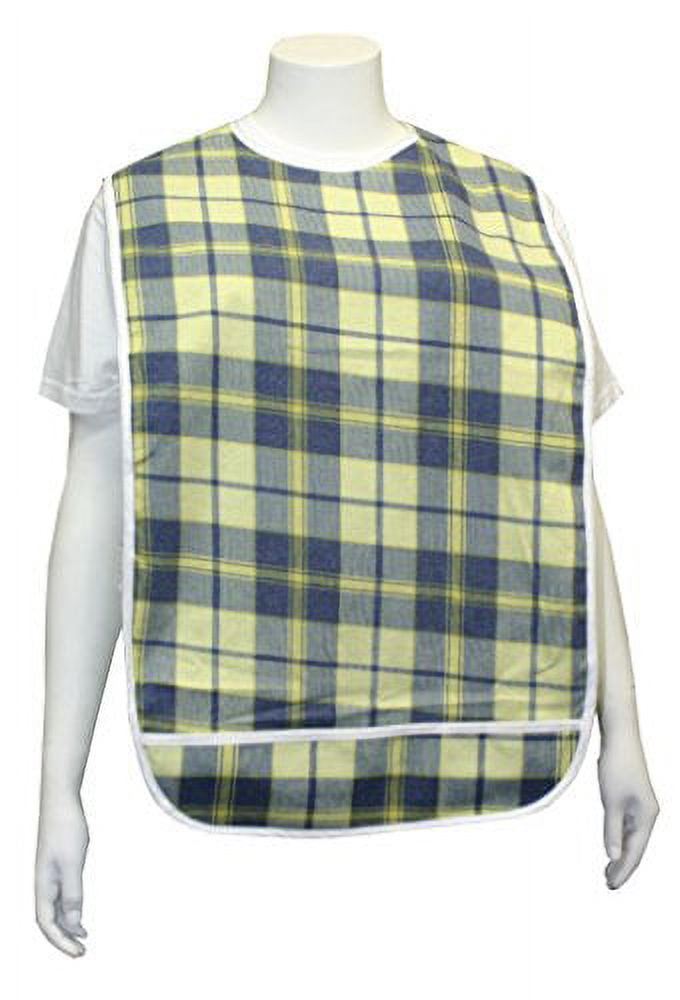 Adult Vinyl Waterproof Bibs with Crumb Catcher - Premium Clothing ...