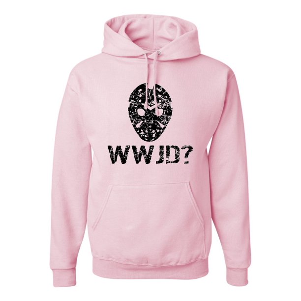 Adult WWJD What Would Jason Do? Funny Horror Movie Sweatshirt Hoodie ...