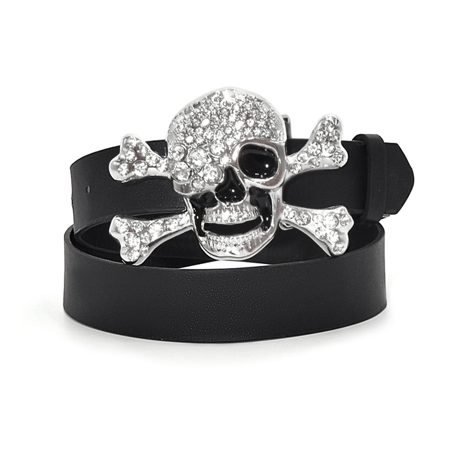 Adult Waist Belt with Skull Head Buckle Luxurious Punk Waist Belt ...