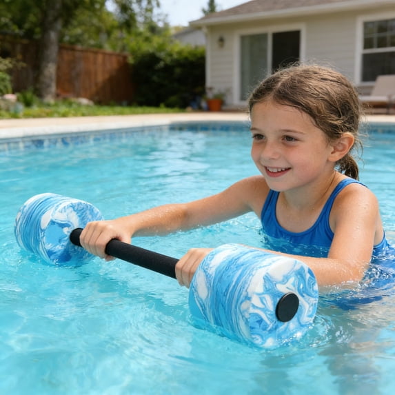 Adult Water Dumbbell Floating Bar, EVA Buoyancy Pool Fitness Equipment ...
