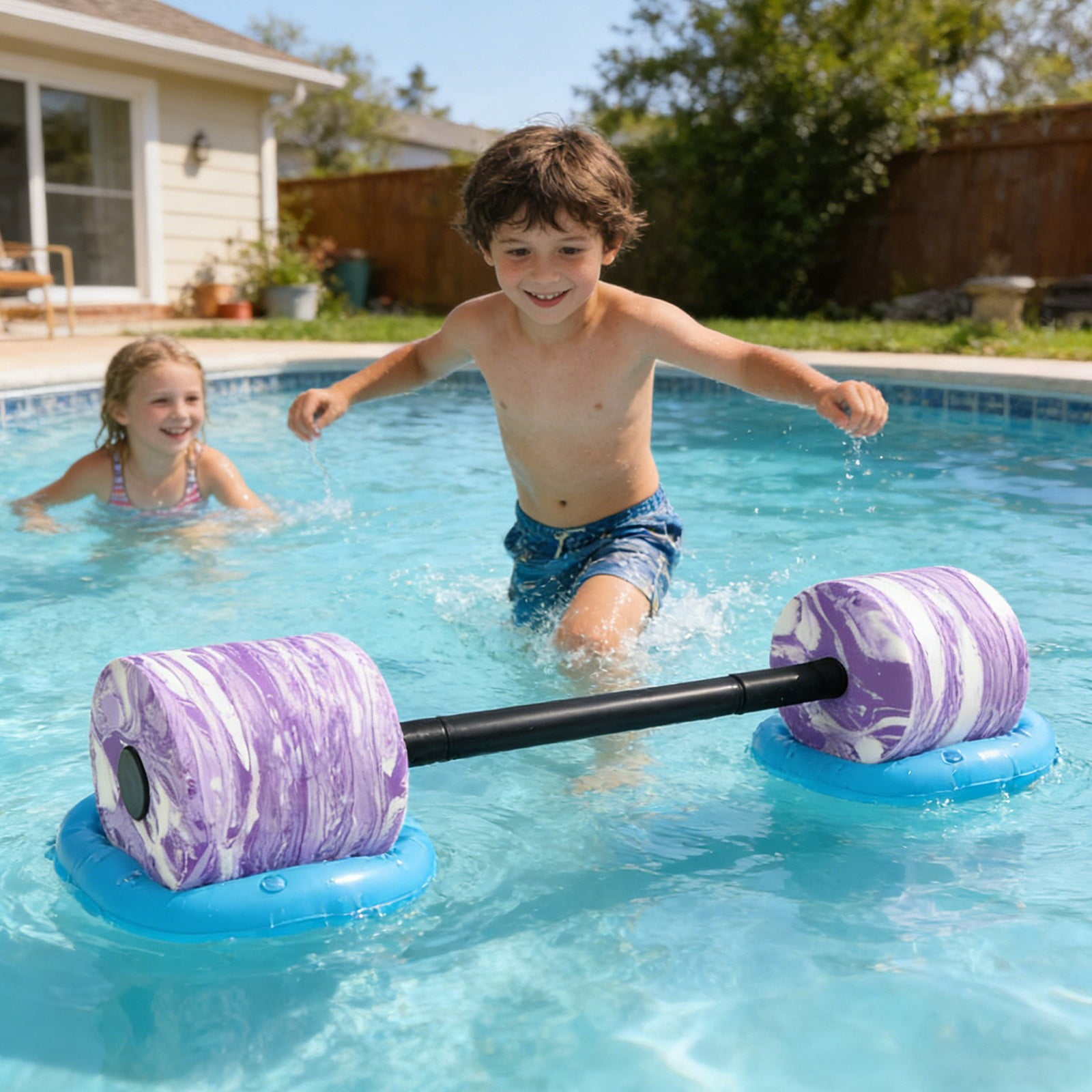 Adult Water Dumbbell Floating Bar, EVA Buoyancy Pool Fitness Equipment ...