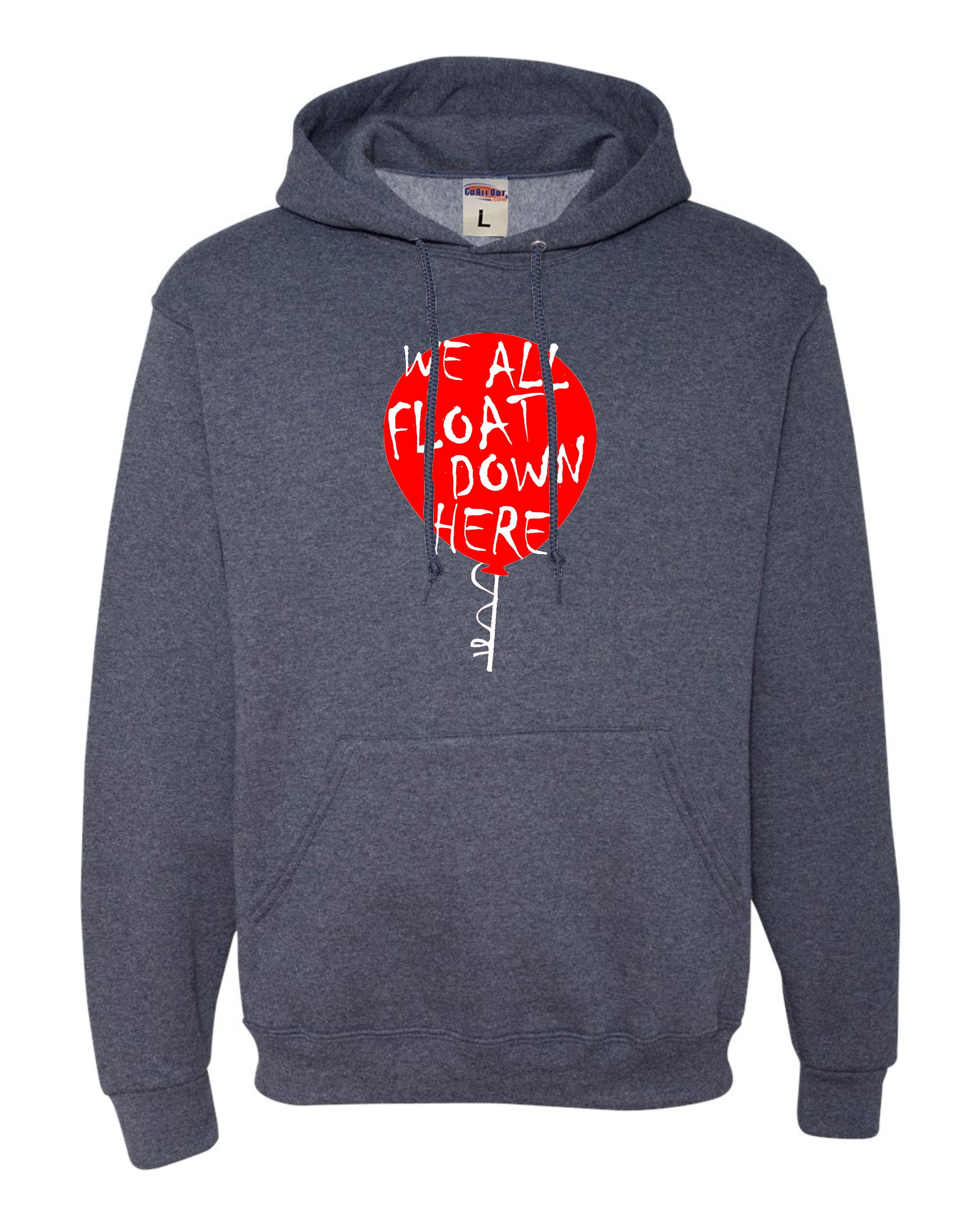 Adult We All Float Down Here Red Balloon Sweatshirt Hoodie - Walmart.com