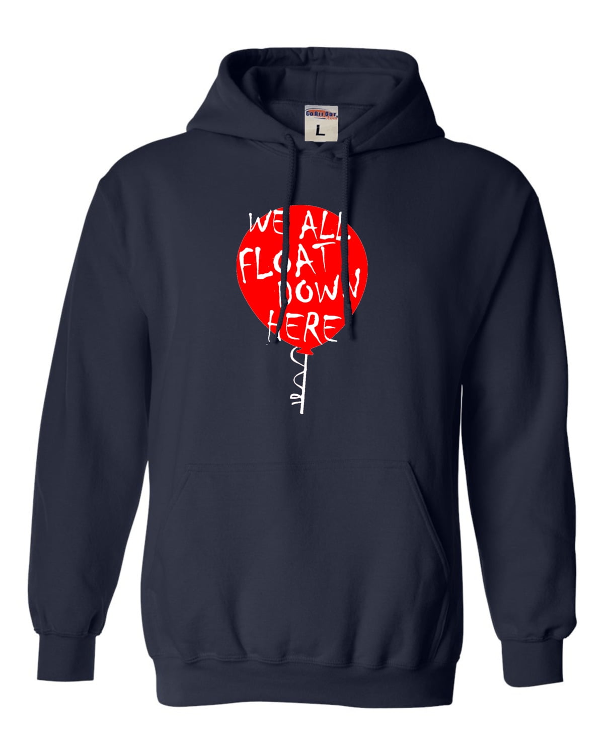 Adult We All Float Down Here Red Balloon Sweatshirt Hoodie - Walmart.com