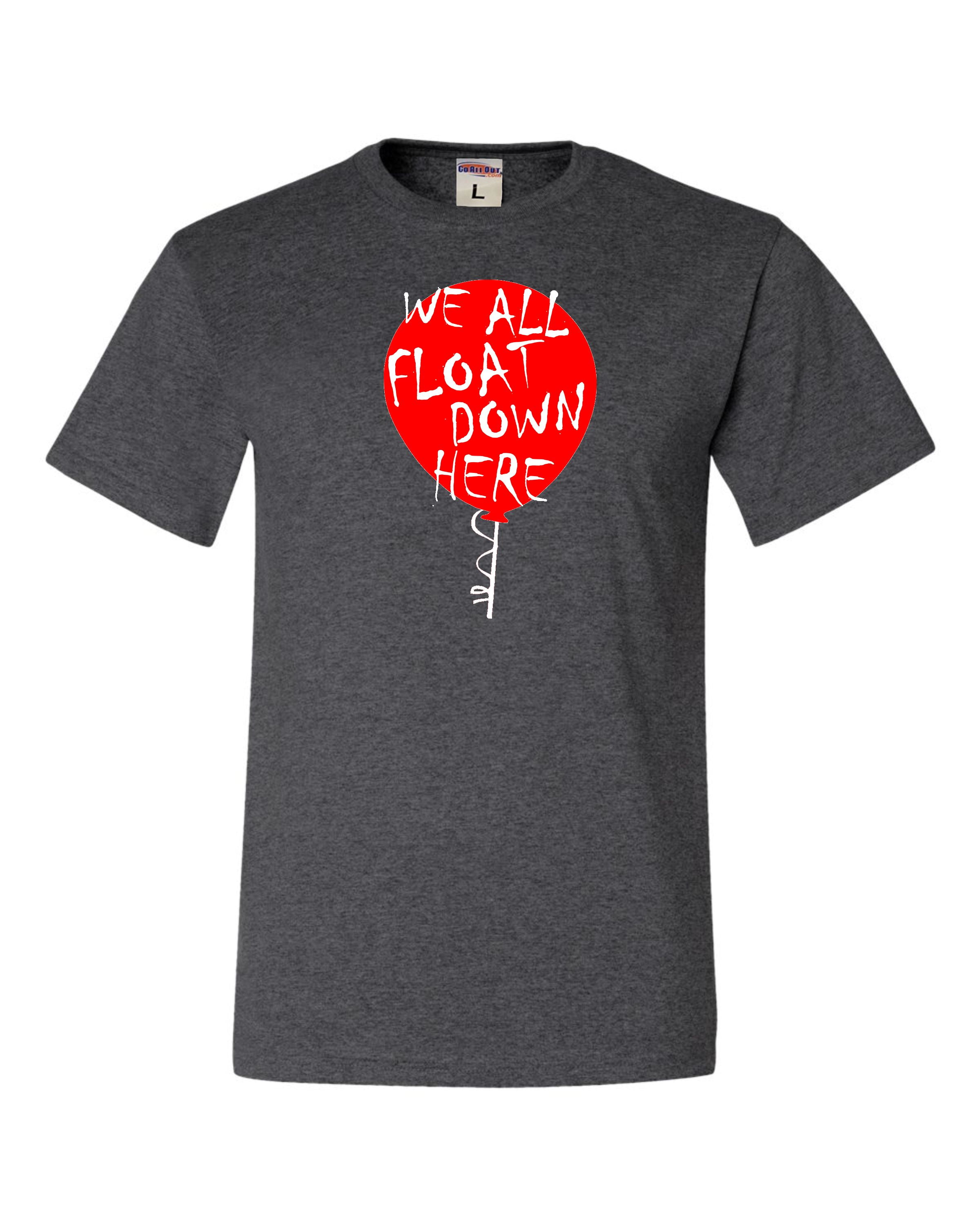 Adult We All Float Down Here Red Balloon T-Shirt - Walmart.com