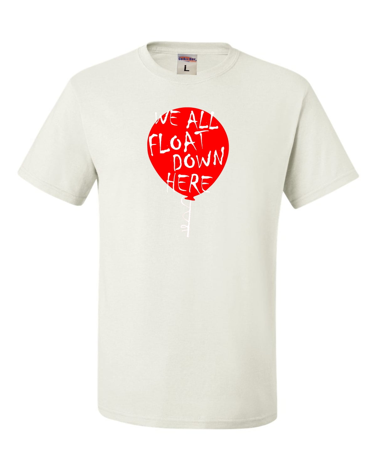 Adult We All Float Down Here Red Balloon T-Shirt - Walmart.com
