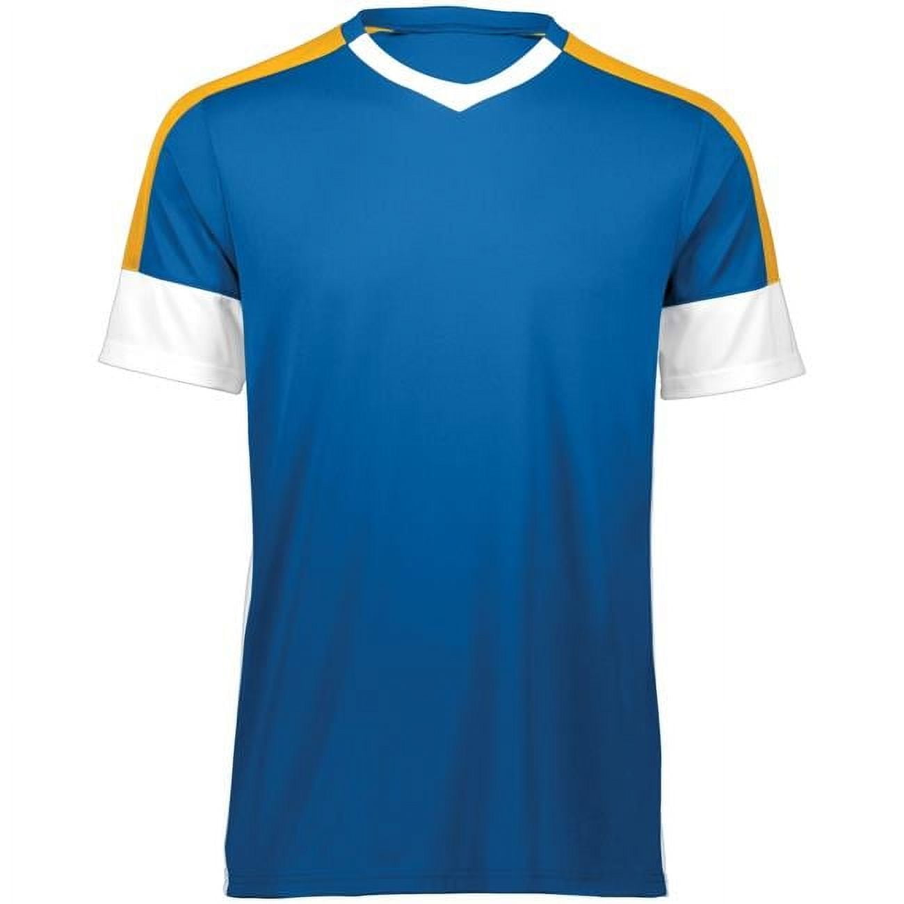 Adult Wembley Soccer Jersey - Royal, White & Athletic Gold - Extra ...