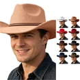 Adult Western Cowboy Hat Ethnic Style Fedora for Party Hat Holster One ...