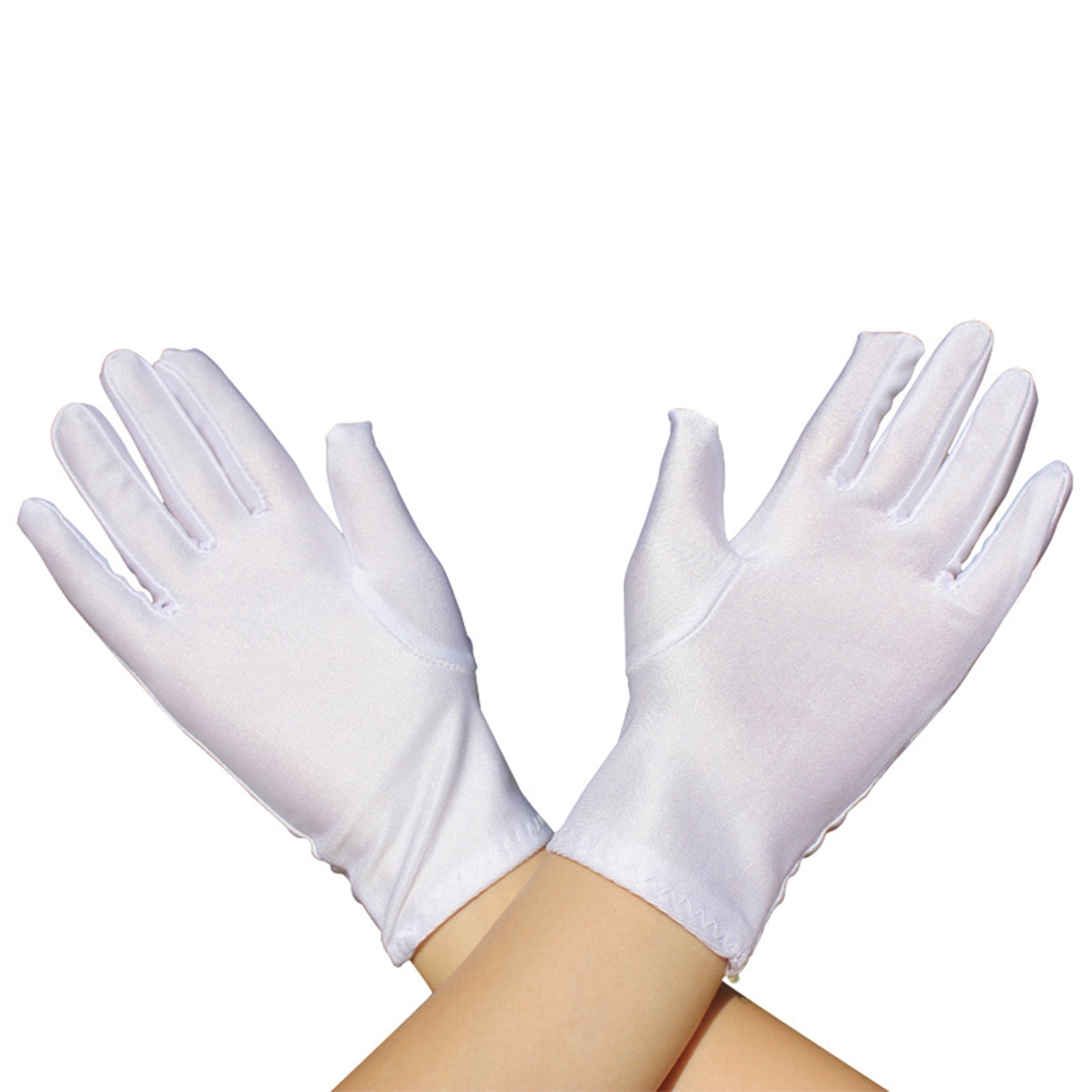 Adult White Gloves for Ceremony School Boys and Girls White Elastic ...
