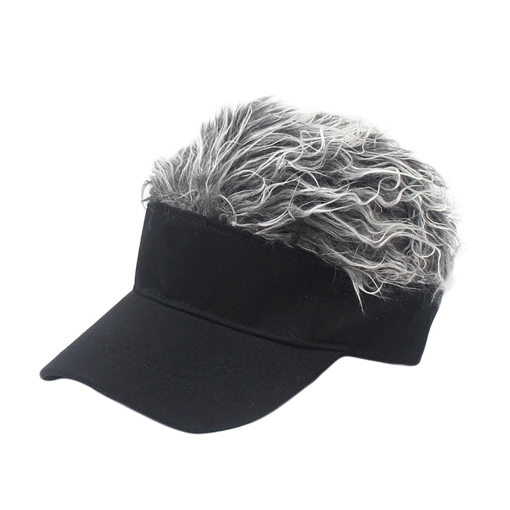 Adult Wig Baseball Cap with Synthetic Hair, Adjustable Street Trend Sun ...