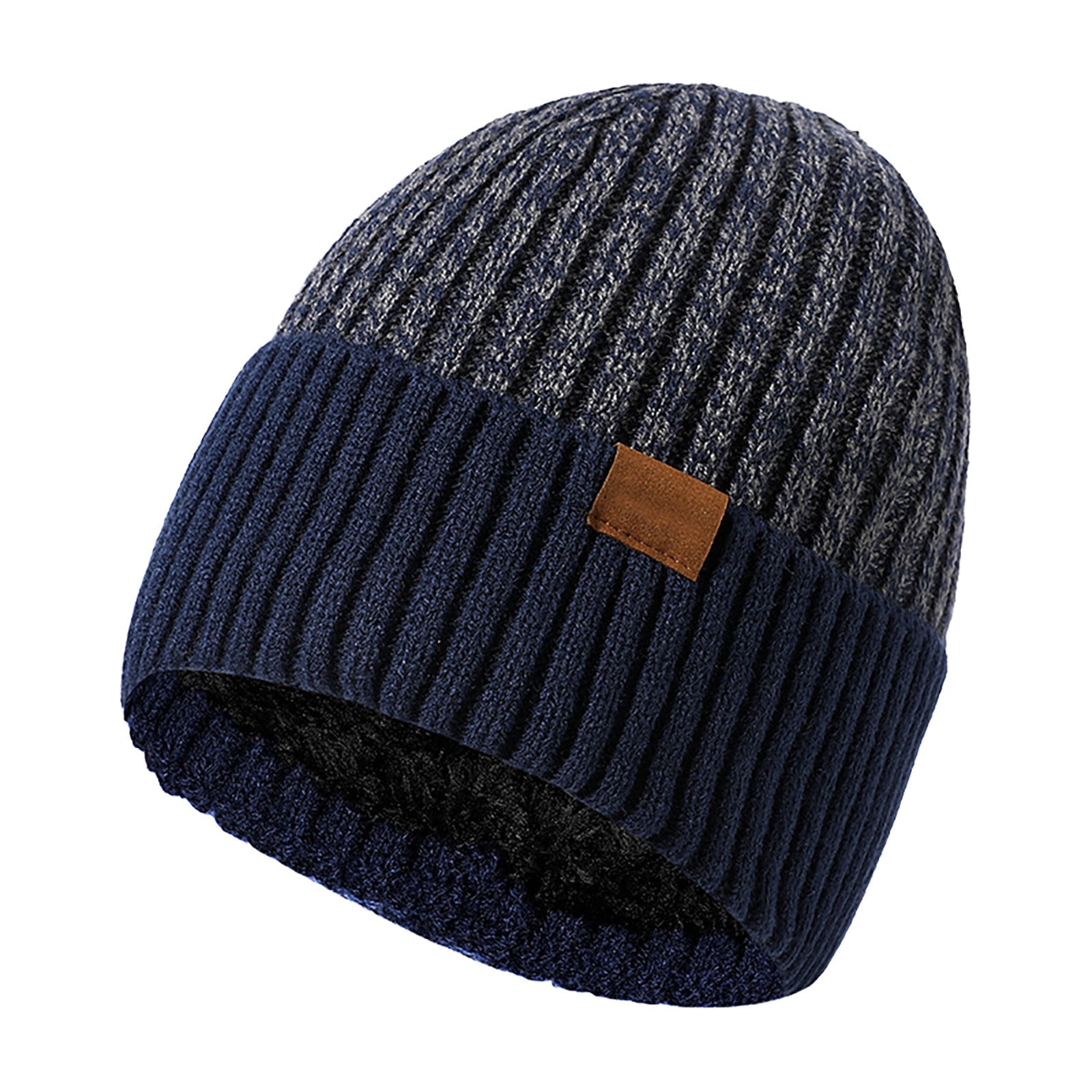 Adult Winter Double Layer Hat, Adult Winter Double Layer Woolen Hat ...