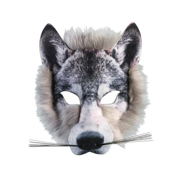 BuyCostumes.com Realistic Adult Wolf Mask for Halloween - Walmart.com