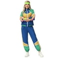 Adult Women And Man 80s Tracksuit Retro Hip Hop Windbreaker Disco ...
