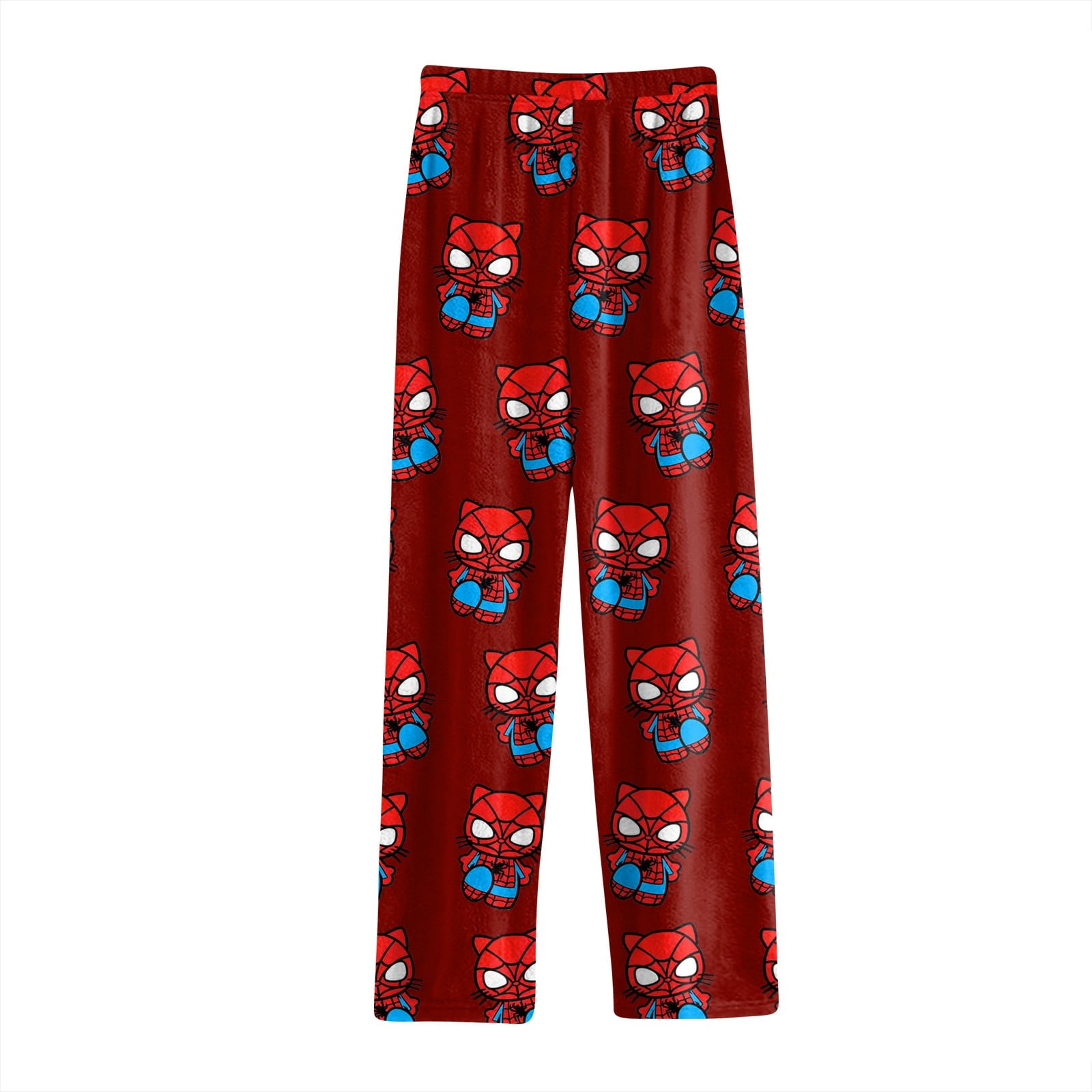 Adult Women Fashion Loose-patterned Flannel Pajama Pants Womens Pajama ...