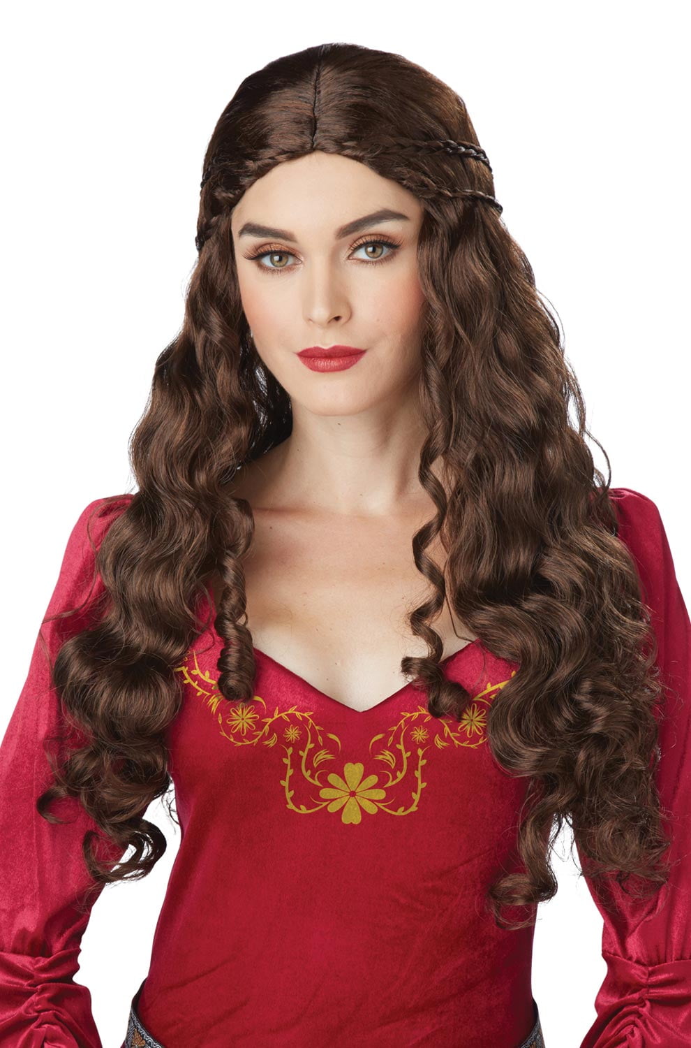 Adult Women's Lady Guinevere Brunette Wig - Walmart.com