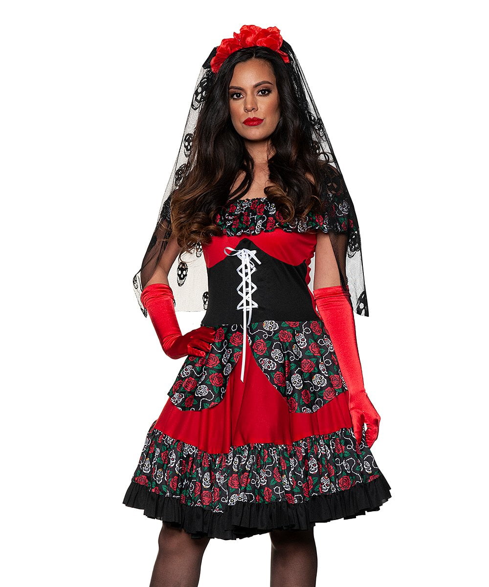 Adult Women's Sugar Skull Princess Costume - Walmart.com