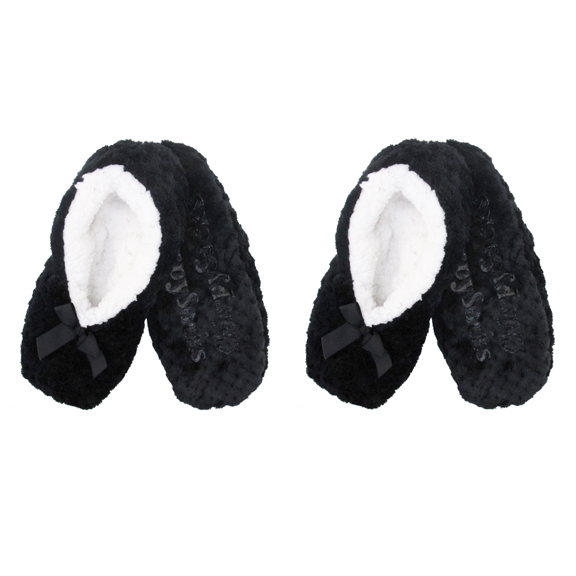 BambooMN Adult Women's Super Soft Warm Cozy Fuzzy Furry Slippers Non ...