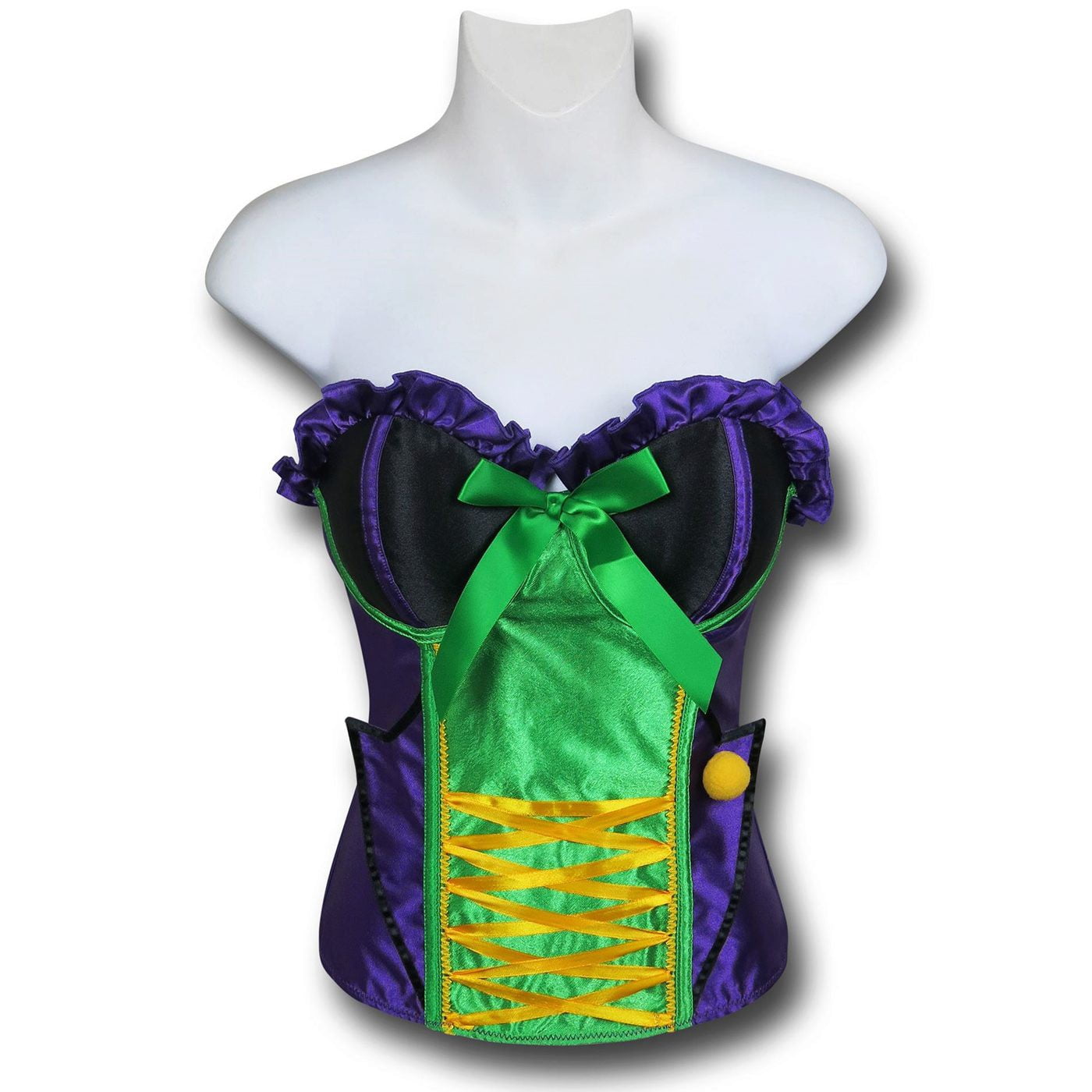 Adult Womens Sexy DC Comics Joker Corset Costume Accessory Small Size 4 ...