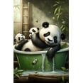 Adult Woodiness Puzzle 500 Piece, Panda Taking a Bath, Children's ...