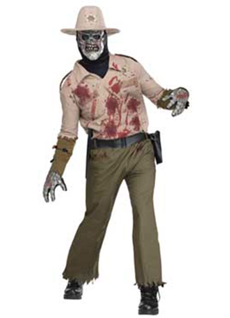 Adult Zombie Sheriff Costume by FunWorld 131494 - Walmart.com