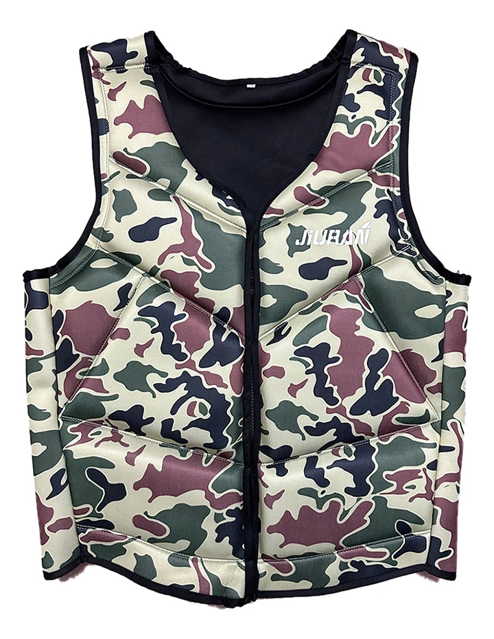 Adult camouflage life jacket, portable ultra-thin safety vest, water ...