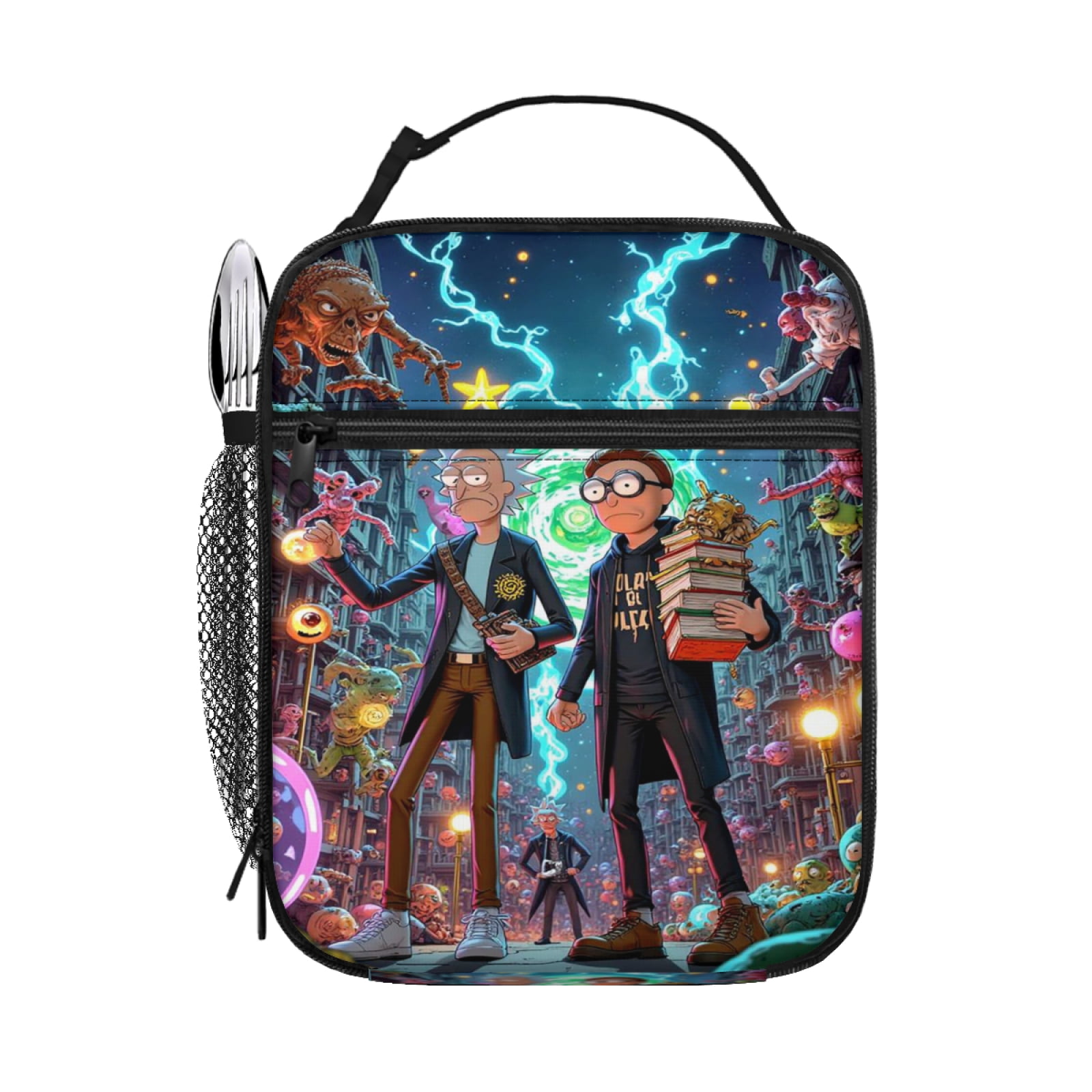 Adult cartoon Rick and Morty Lunch box Insulated Soft Bag Mini Cooler ...