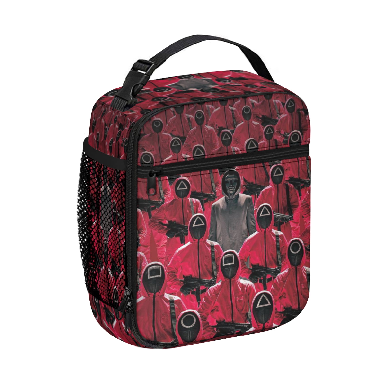 Adult cartoon Squid Game Lunch box Insulated Soft Bag Mini Cooler Back ...