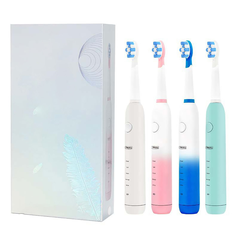 Adult electric toothbrush, rechargeable smart sonic fully automatic toothbrush, IPX7 waterproof ...