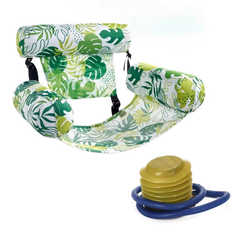 Adult inflatable pool float with air pump, floating lounge chair, adult ...