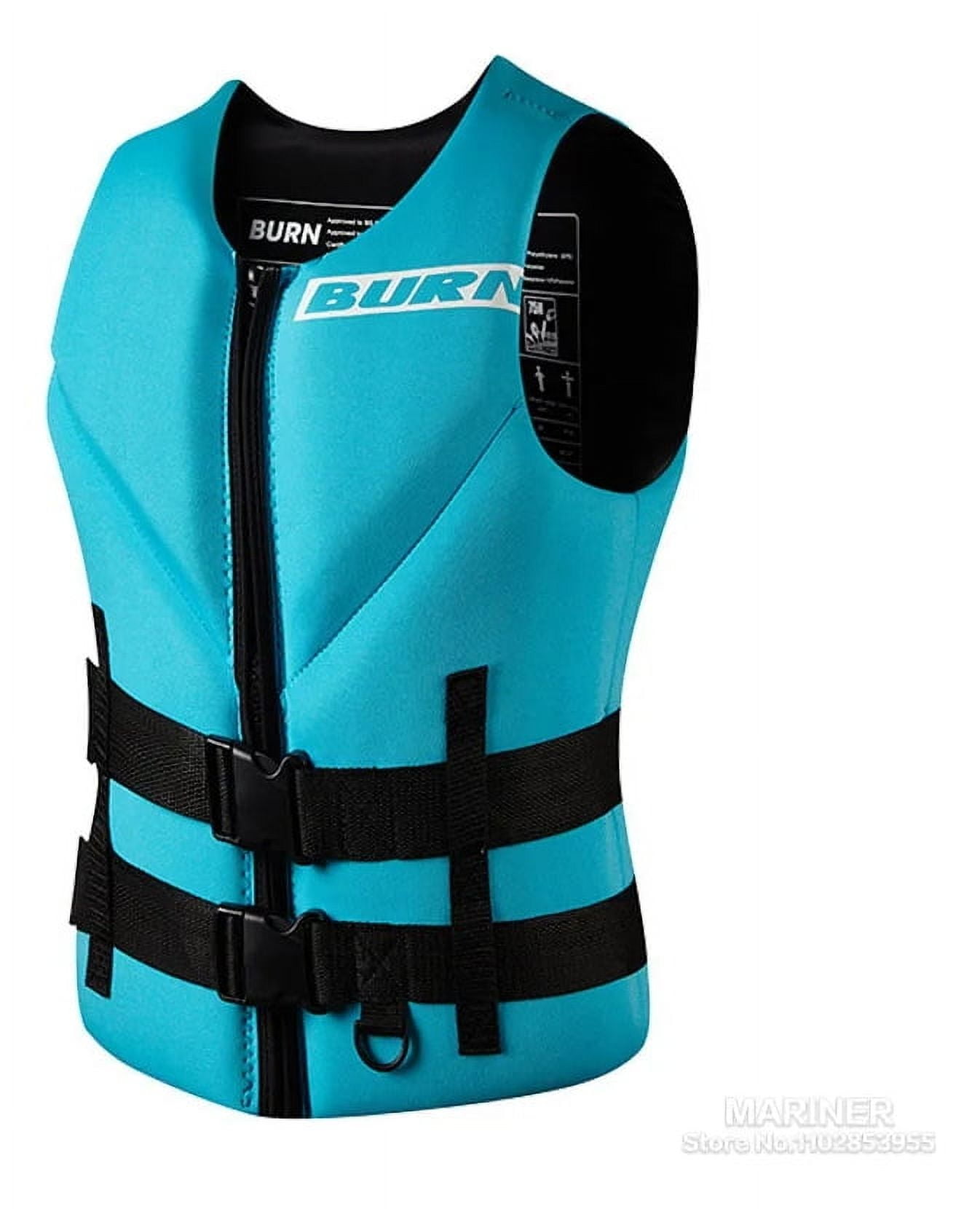 Adult life jacket, men's swimming high buoyancy life vest, water sports ...