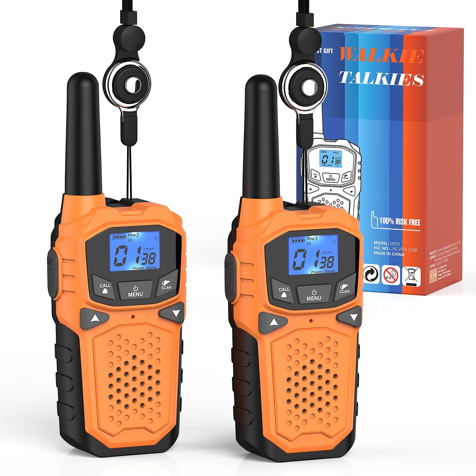 Adult long range rechargeable walkie talkies ,portable two way radio ...