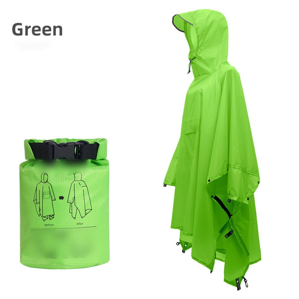 Adult outdoor waterproof raincoat with hood, heavy duty 3 in 1 raincoat ...