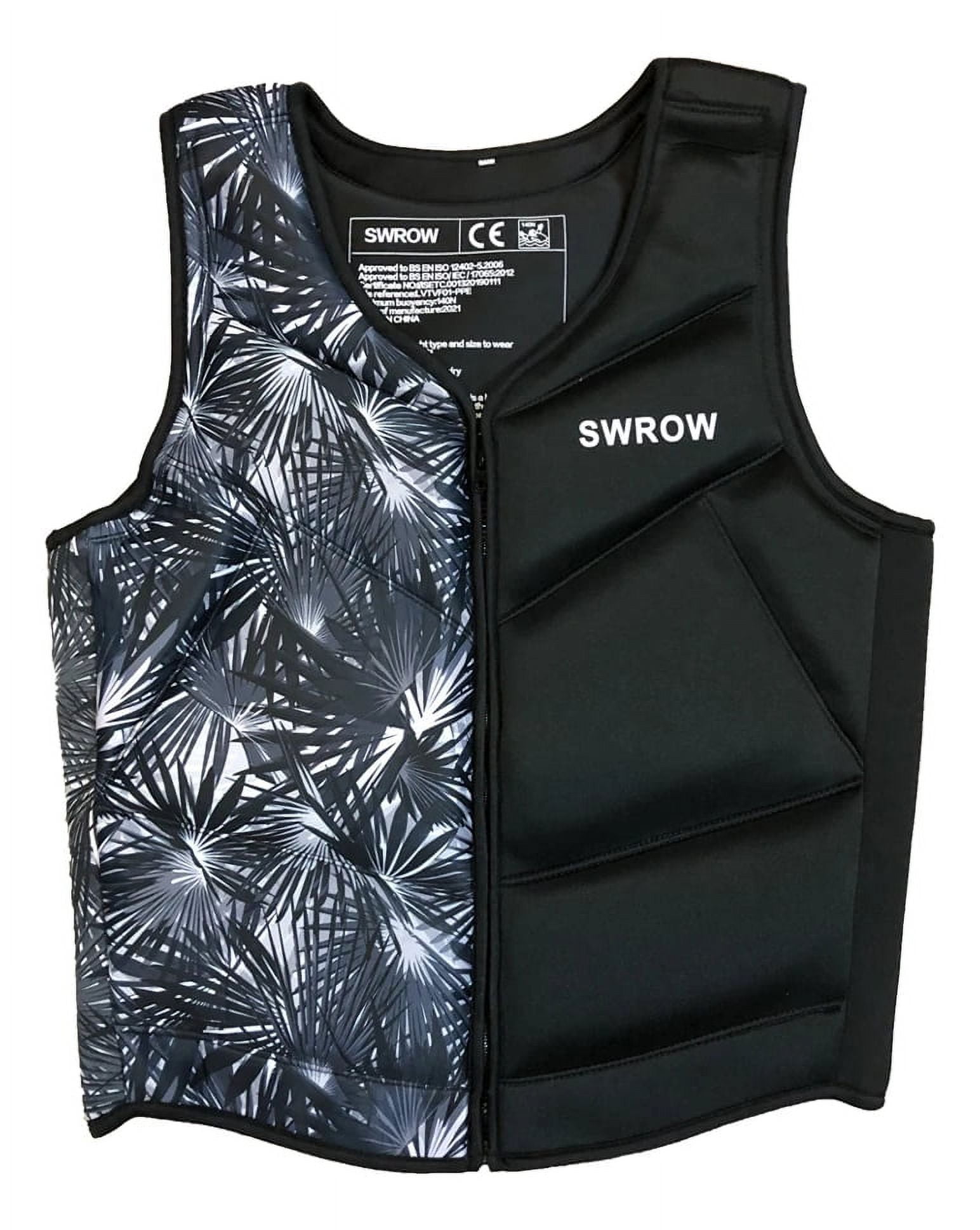 Adult portable life jacket camouflage printed buoyancy vest kayak ...