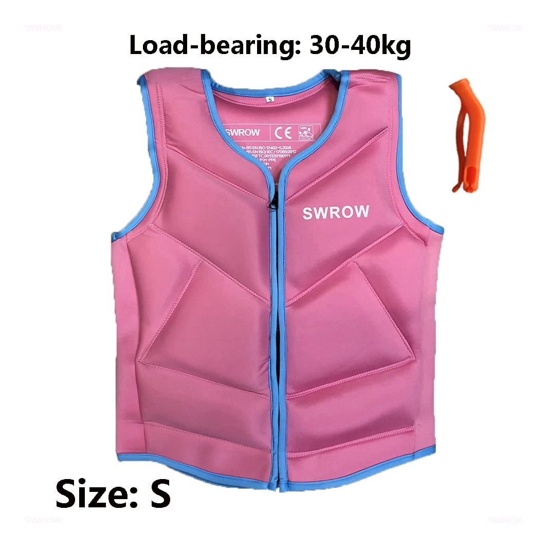 Adult portable lightweight buoyancy life jacket safety vest, non ...