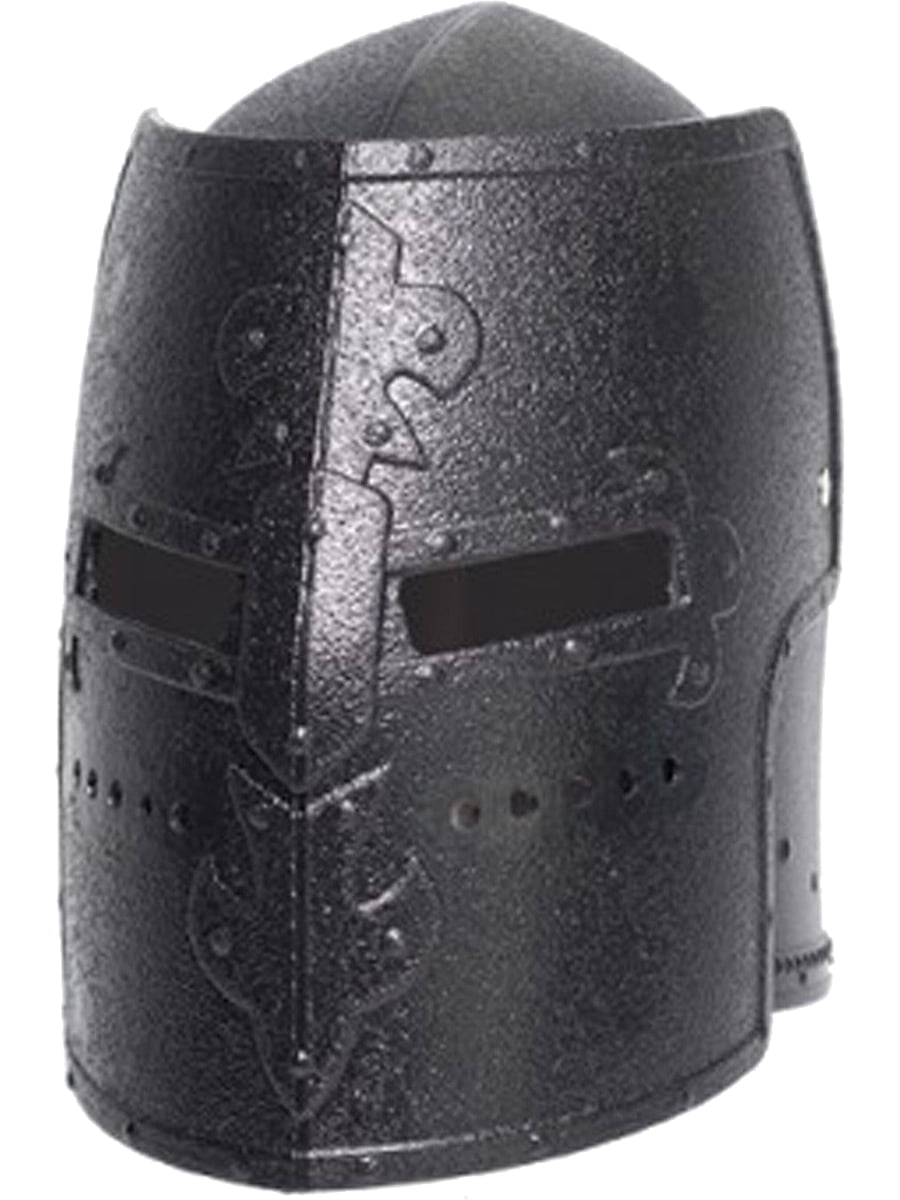 Adult's Black Knight Crusader Box Helmet Costume Accessory - Walmart.com