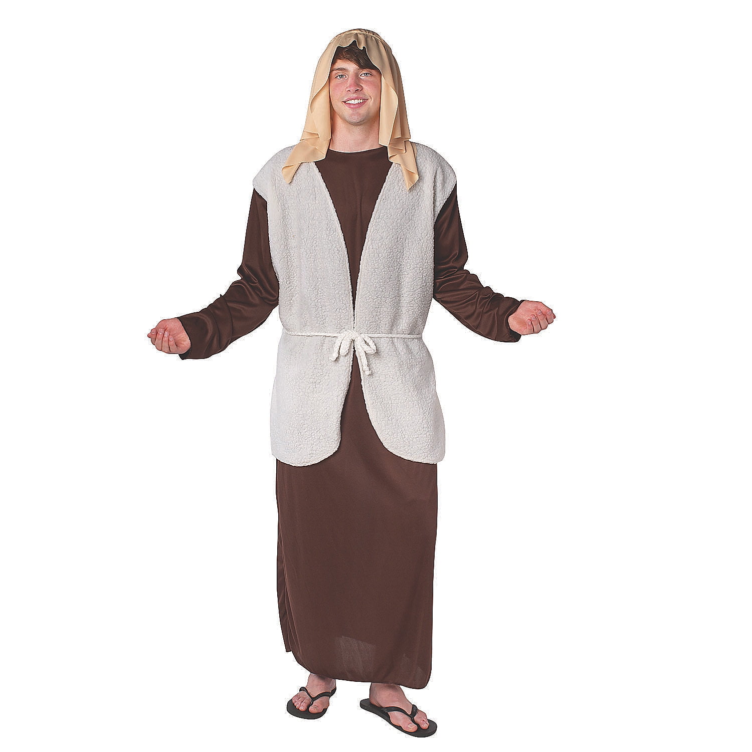 Adult's Halloween Shepherd Costume with Hat, Vest, Apparel Accessories ...