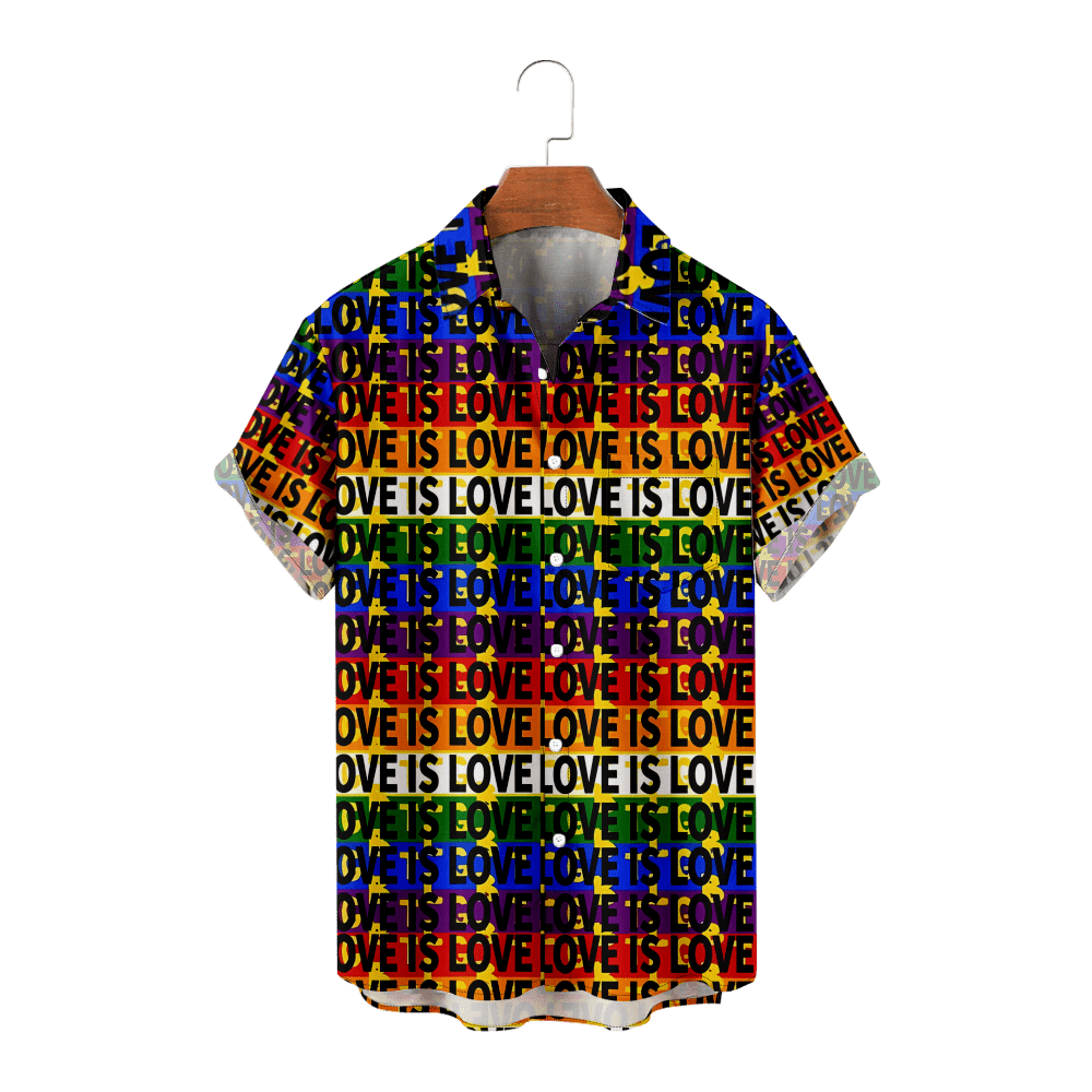 Adult's Shirt LGBT Rainbow Super Cool Unique Attractive Design Summer ...