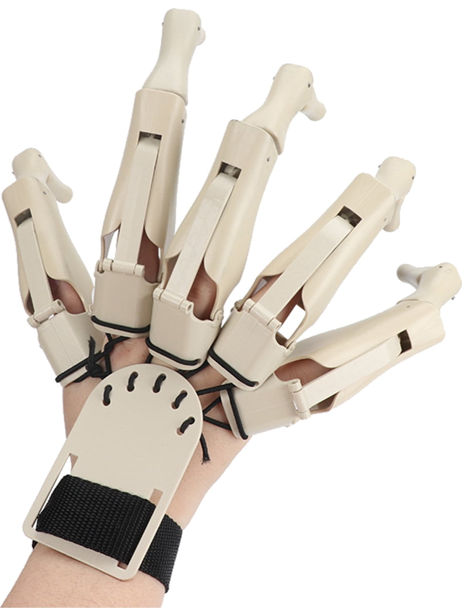 Adult's White Articulating Right Hand Finger Glove Costume Accessory ...