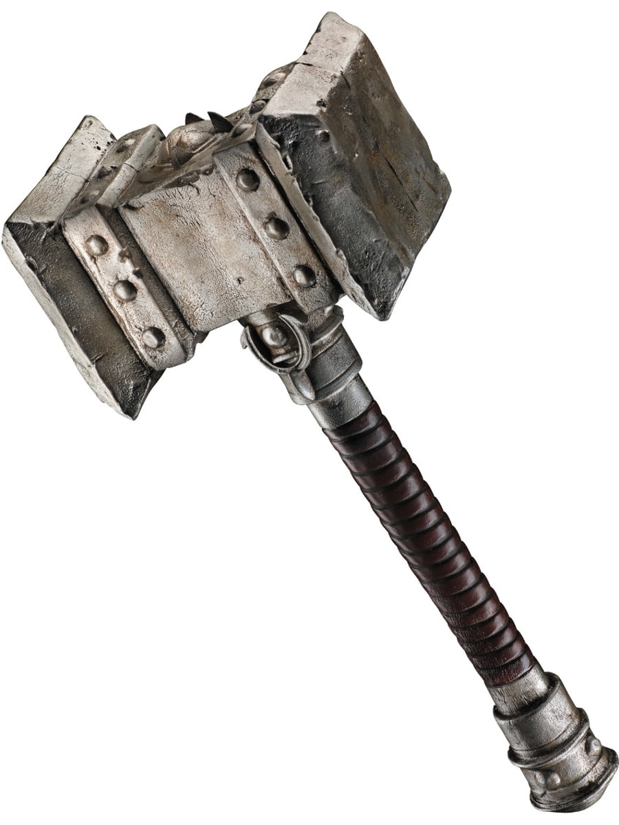 Adult's World Of Warcraft Silver Doom Hammer Costume Accessory ...
