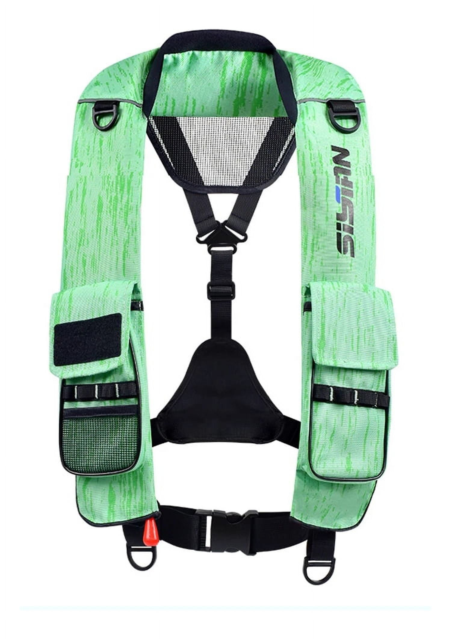 Adult water sports automatic inflatable Luya life jacket portable high ...