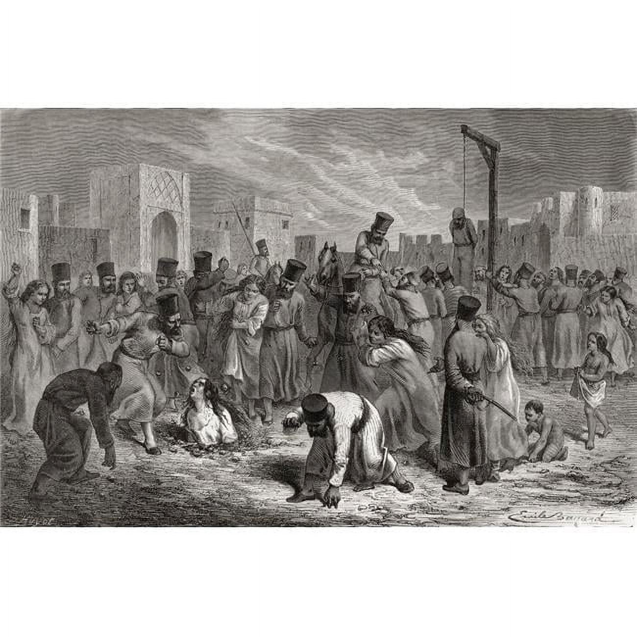 Adulterers Being Stoned & Hung In Turkey In The Nineteenth Century From ...